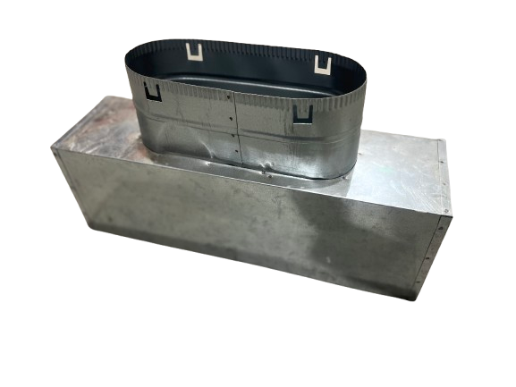 Galvanised Air Boot for Linear slot grille - DHM Technologies